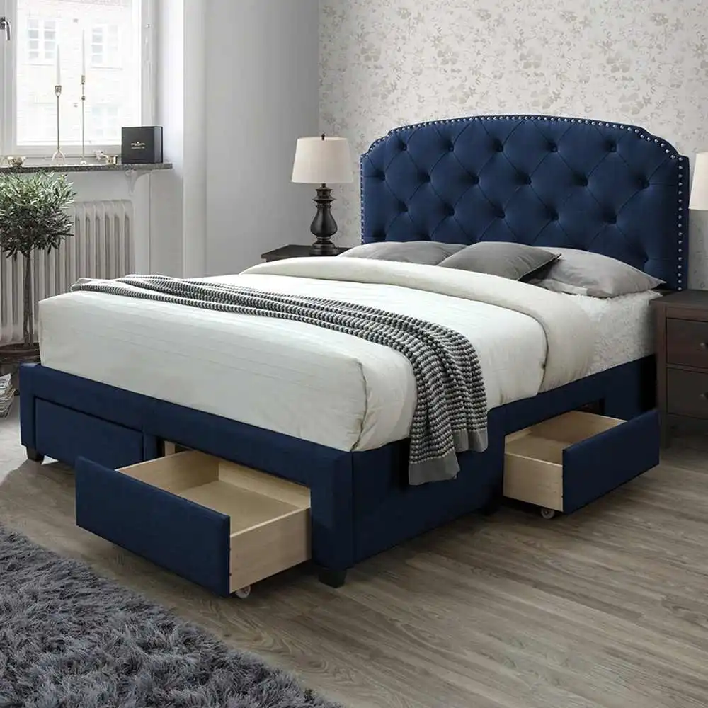 Pogradec Tufted Storage Bed - Infinity Home